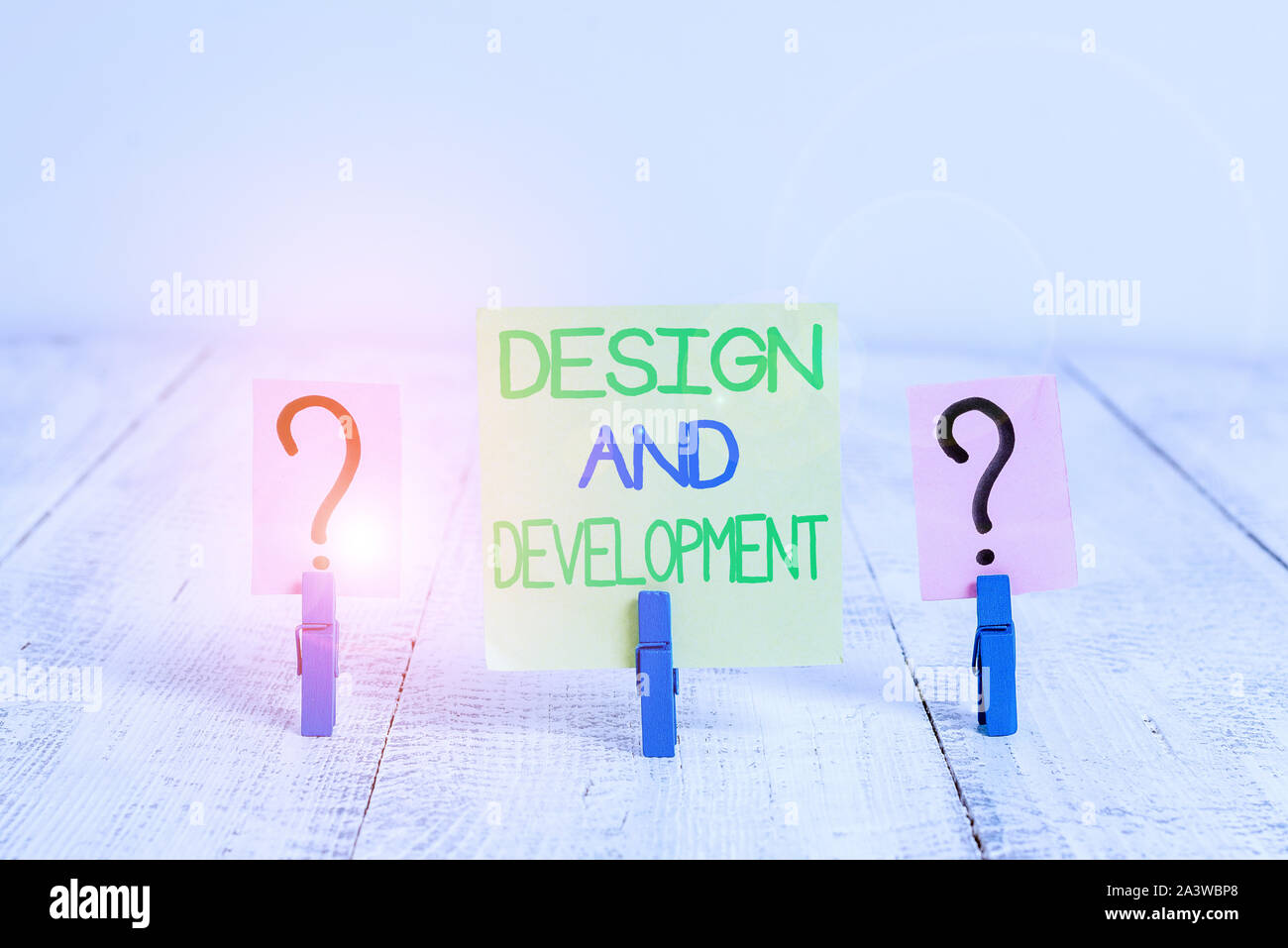 Conceptual hand writing showing Design And Development. Concept meaning ...