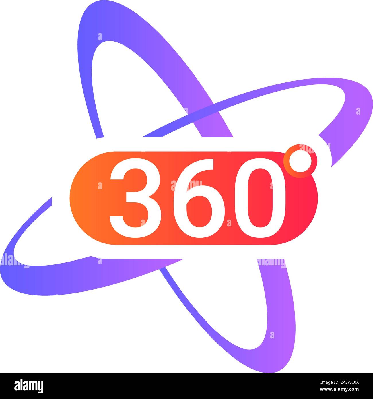 Circle virtual reality icon. Cartoon of circle virtual reality vector ...