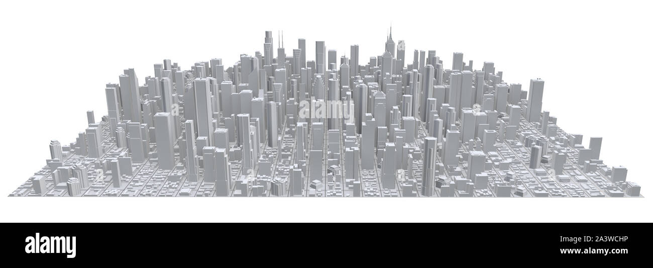 3D image render, Aerial view of cityscape background. 3d rendering ...