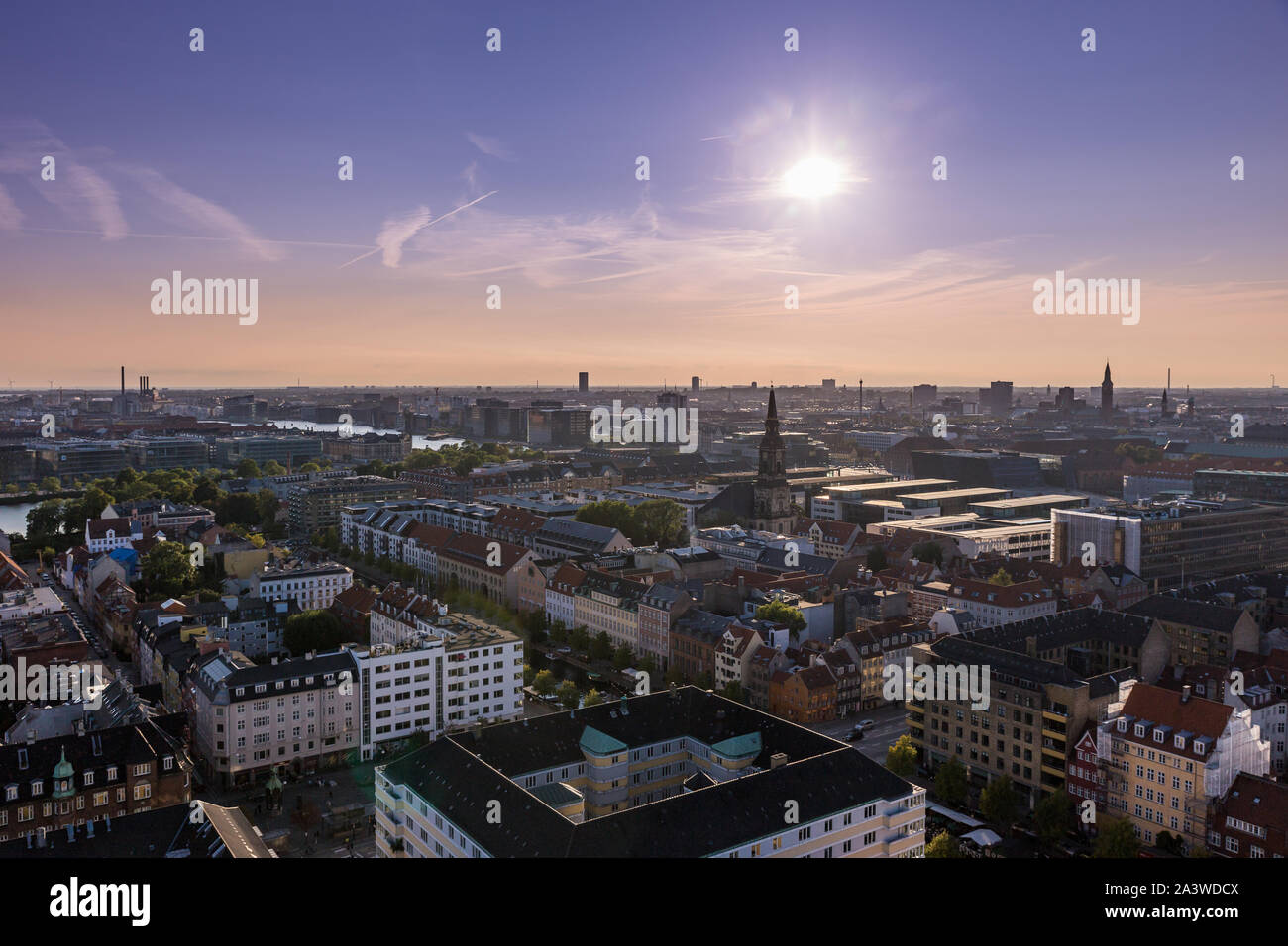 Dusk dawn aerial hi-res stock photography and images - Alamy