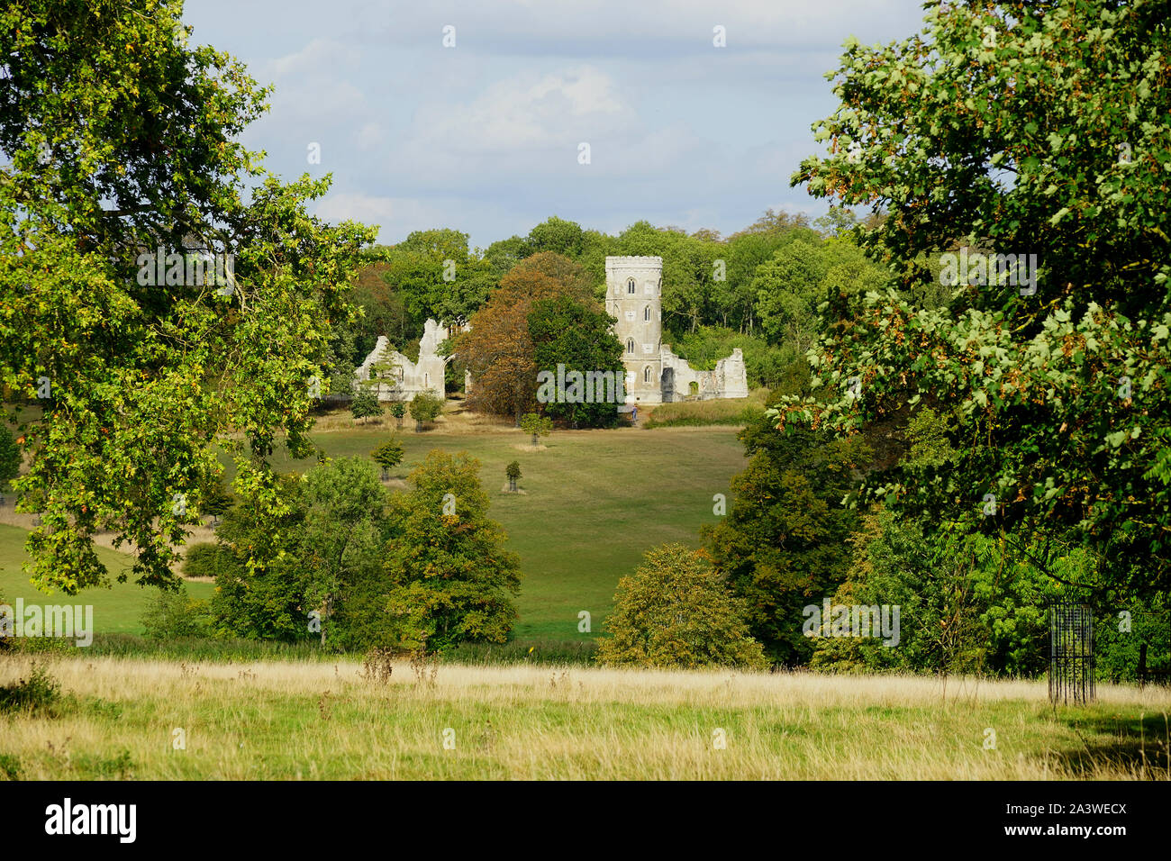 A view of the folly at Wimpole Hall Stock Photo - Alamy