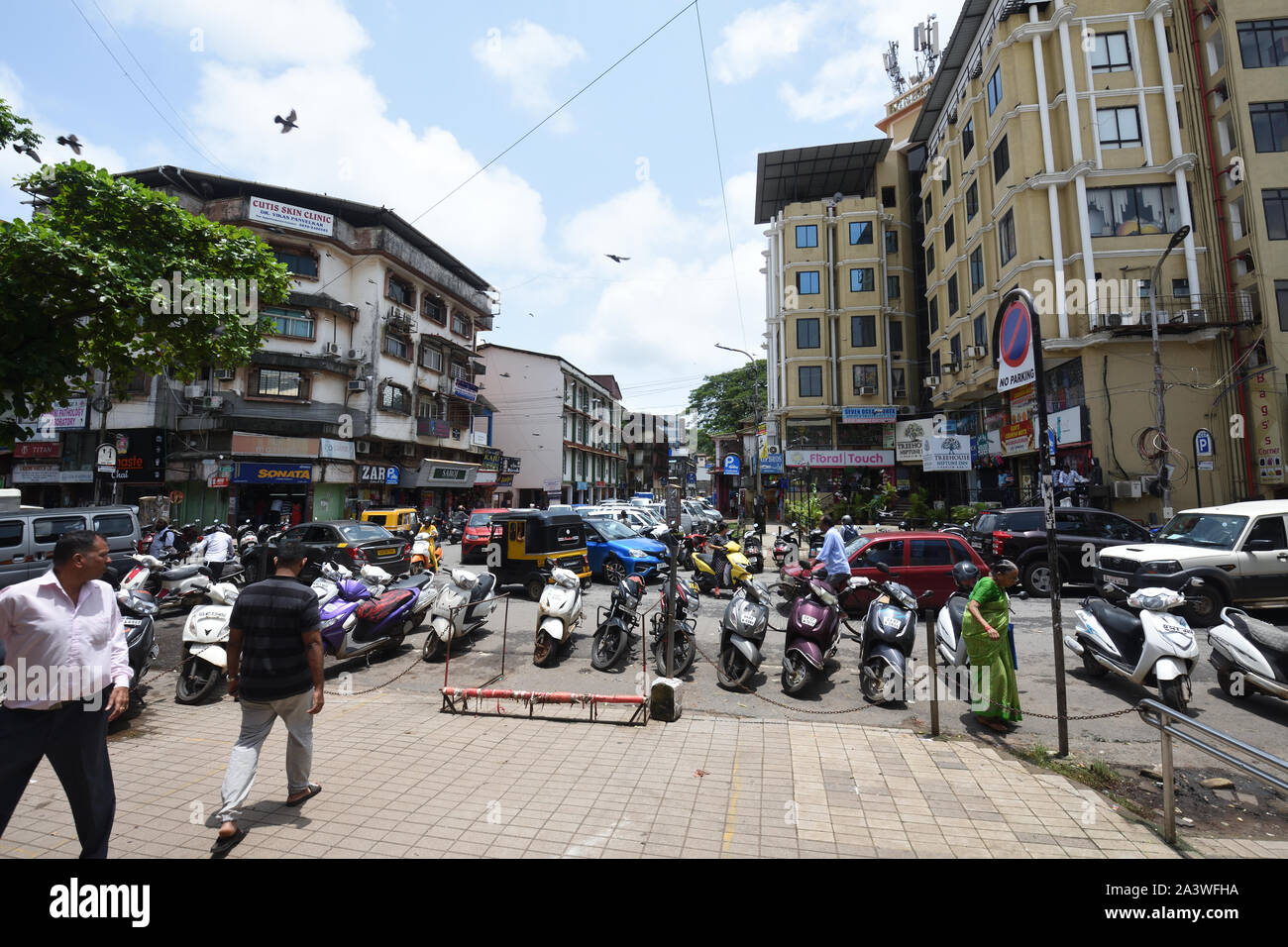 Municipal Market area. Panjim, Goa, India Stock Photo - Alamy