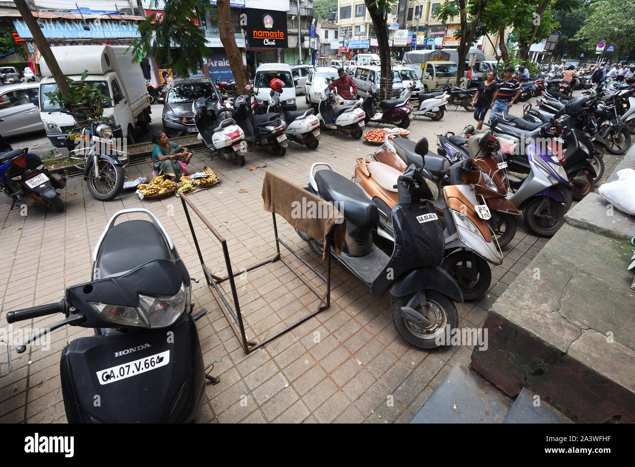 Two wheeler parking hi-res stock photography and images - Alamy