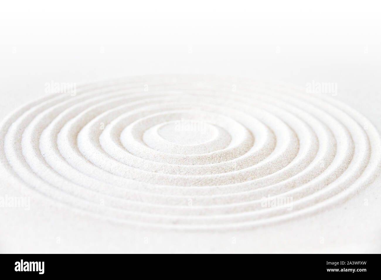 Circle in sand. Zen japanese garden background scene Stock Photo - Alamy