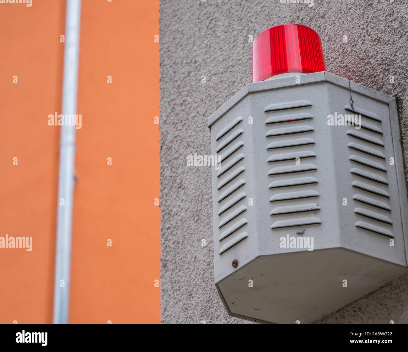 Alarm Outside siren Stock Photo - Alamy