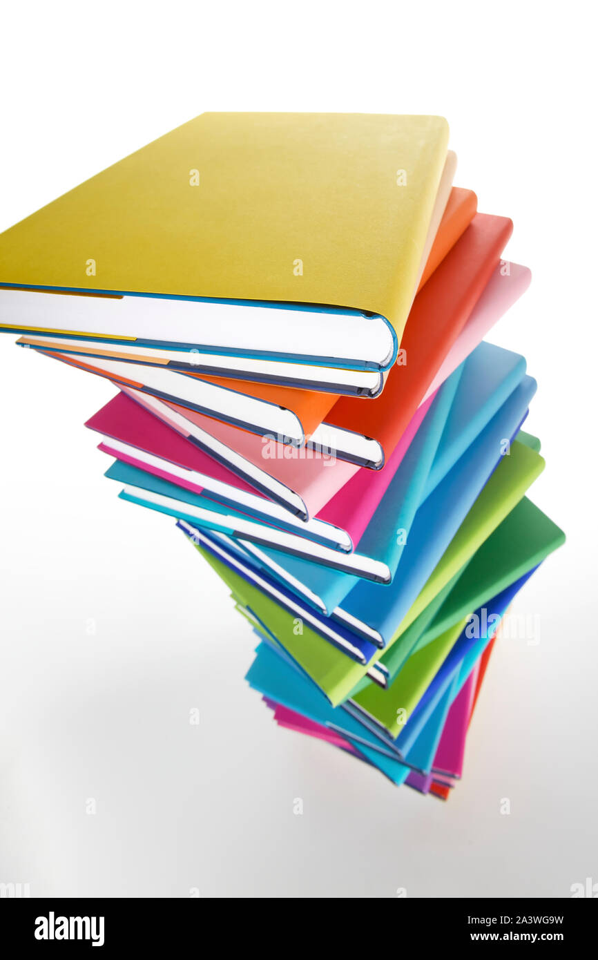 Pile of colorful books Stock Photo - Alamy