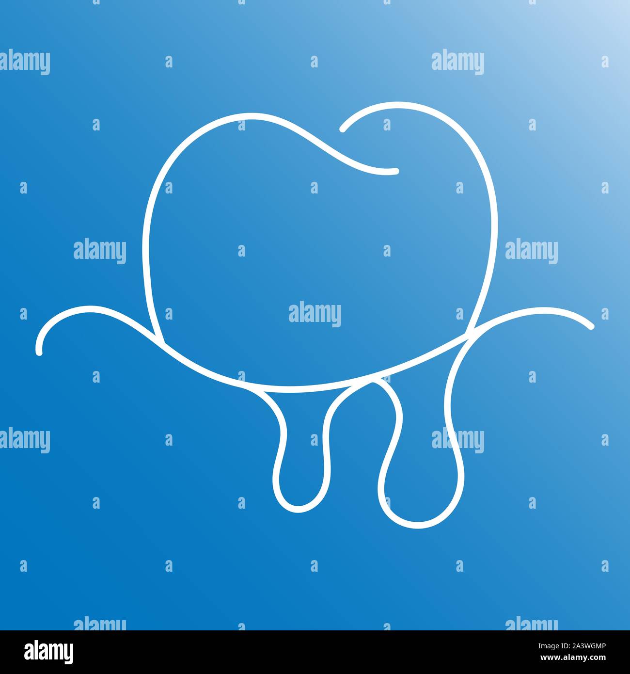 Gum bleeding linear icon. Thin line illustration. Gingivitis. Contour ...