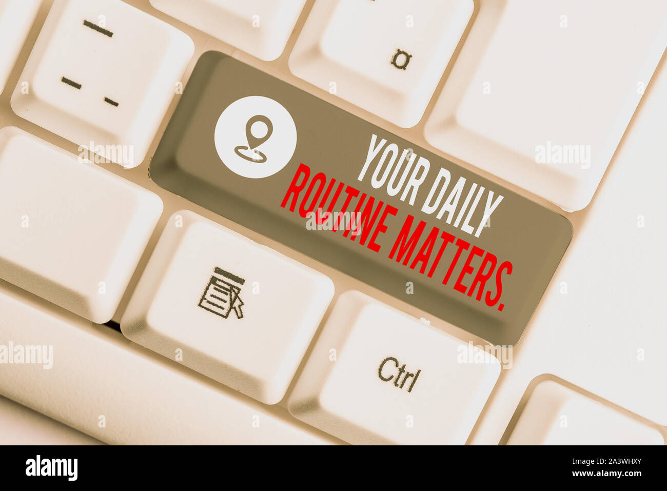 Conceptual hand writing showing Your Daily Routine Matters. Concept ...