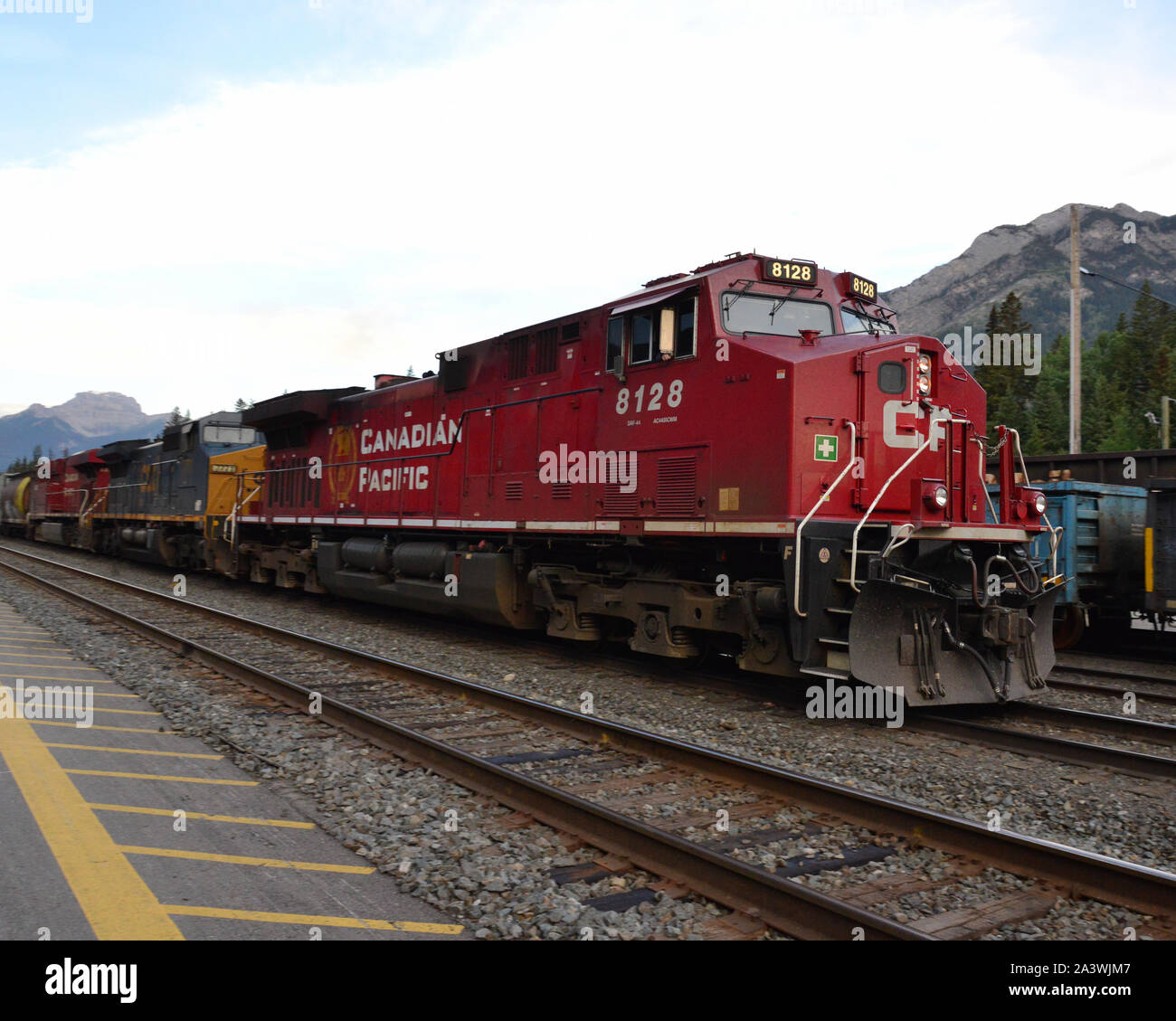 Canadian Pacific freight train Stock Photo - Alamy