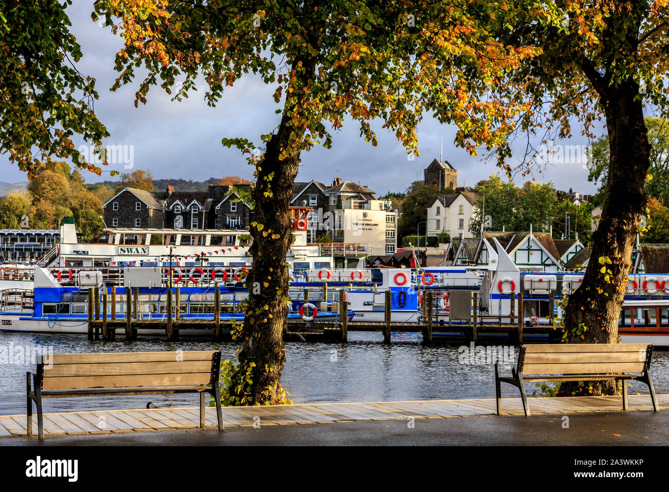 bowness on windermere, lake district national park, cumbria, england ...