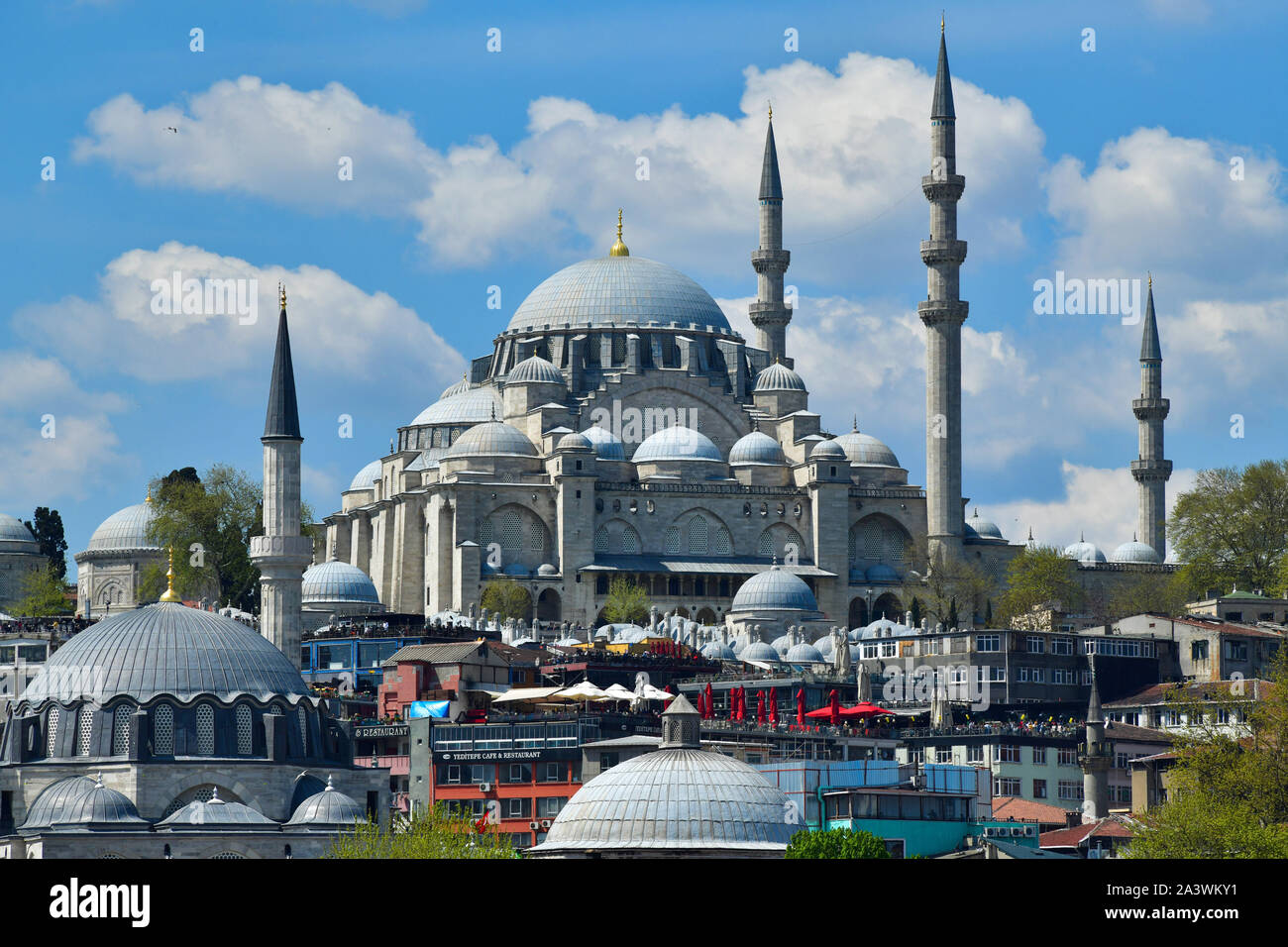 Turkey: Istanbul. The Soliman Mosque (Suleymaniye Camii in Turkish), an ...