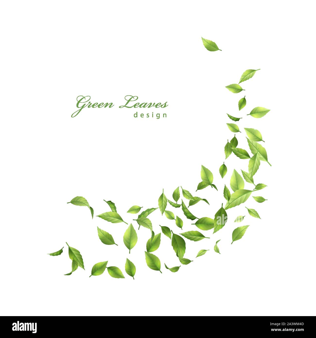 Leaves flying in wind Cut Out Stock Images & Pictures - Alamy