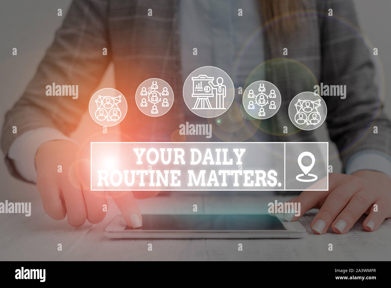 Word writing text Your Daily Routine Matters. Business photo showcasing ...