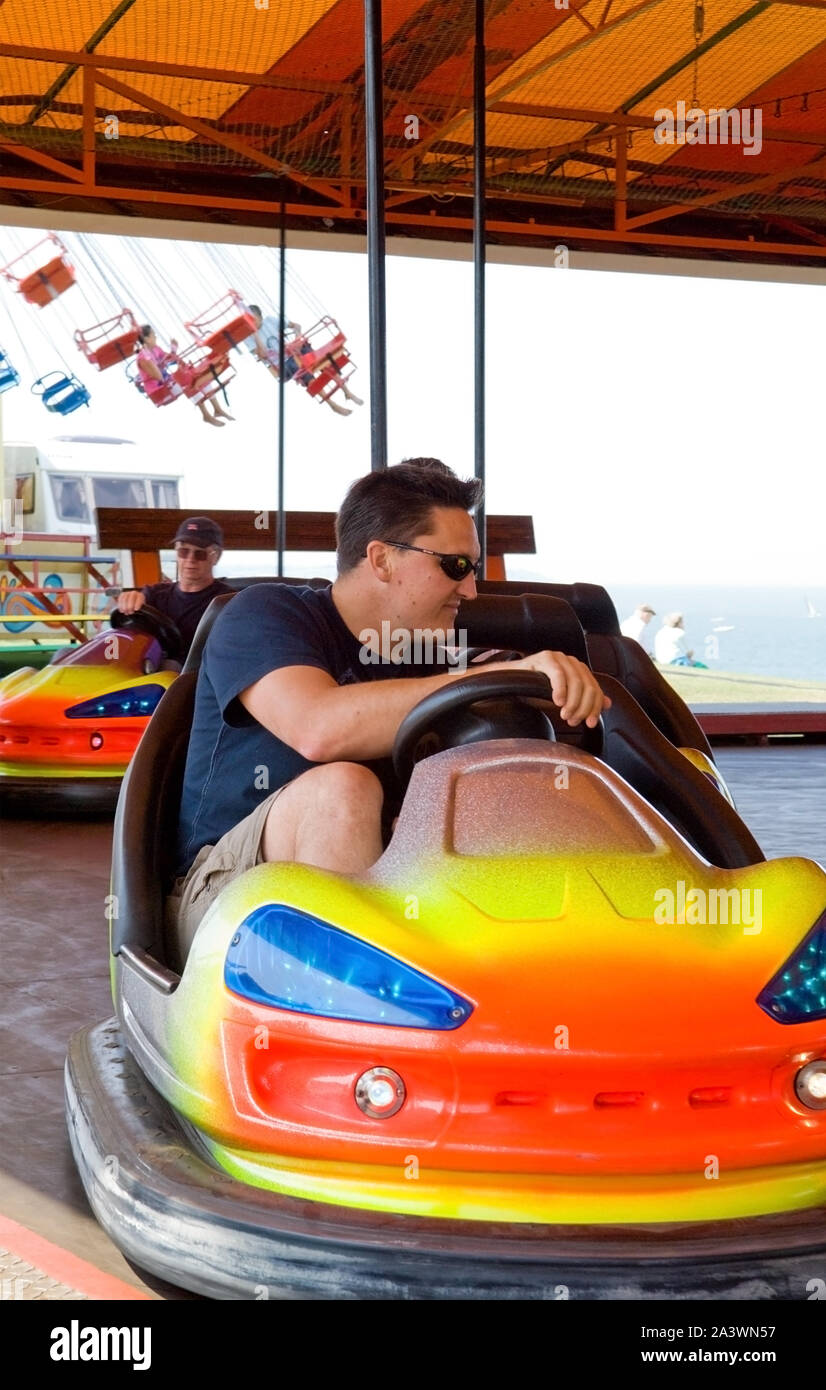 Bumper cars dodgems fair ride hi-res stock photography and images - Alamy