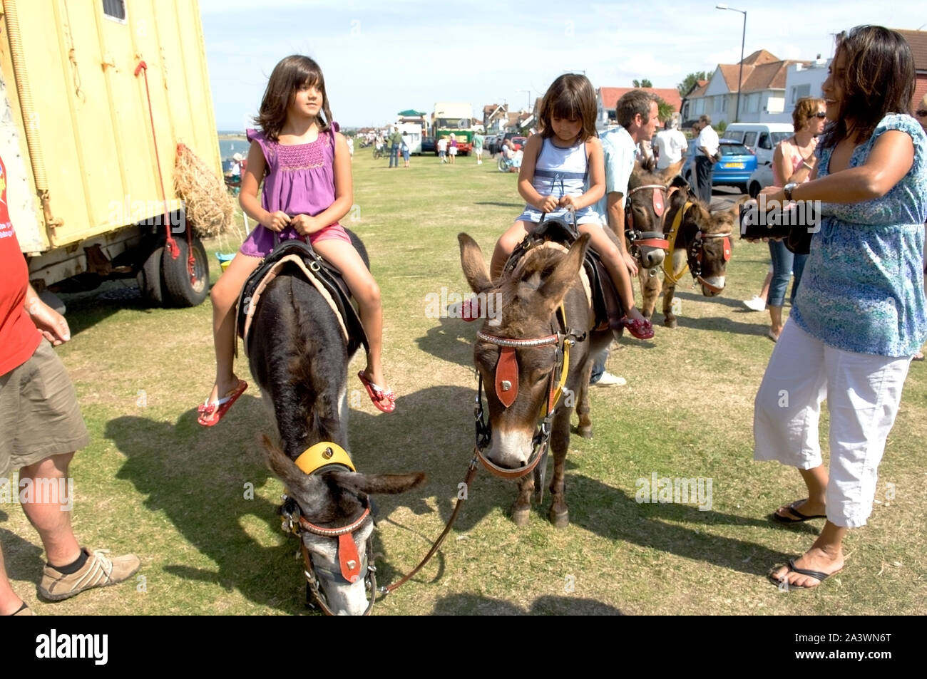 Donkey riding girls hi-res stock photography and images - Alamy