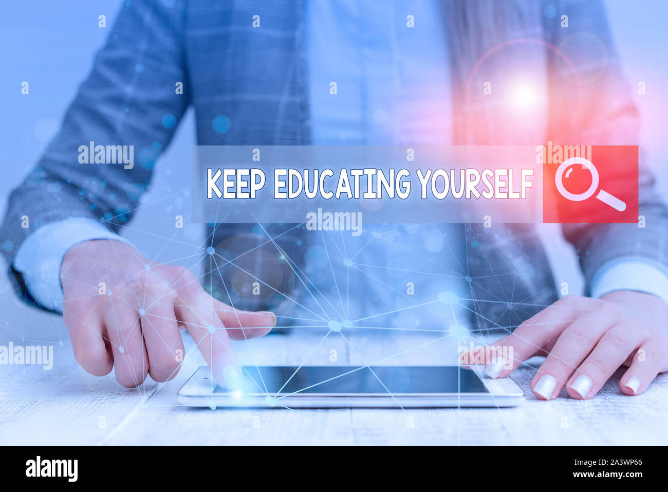 Handwriting text writing Keep Educating Yourself. Conceptual photo dont stop studying Improve ...