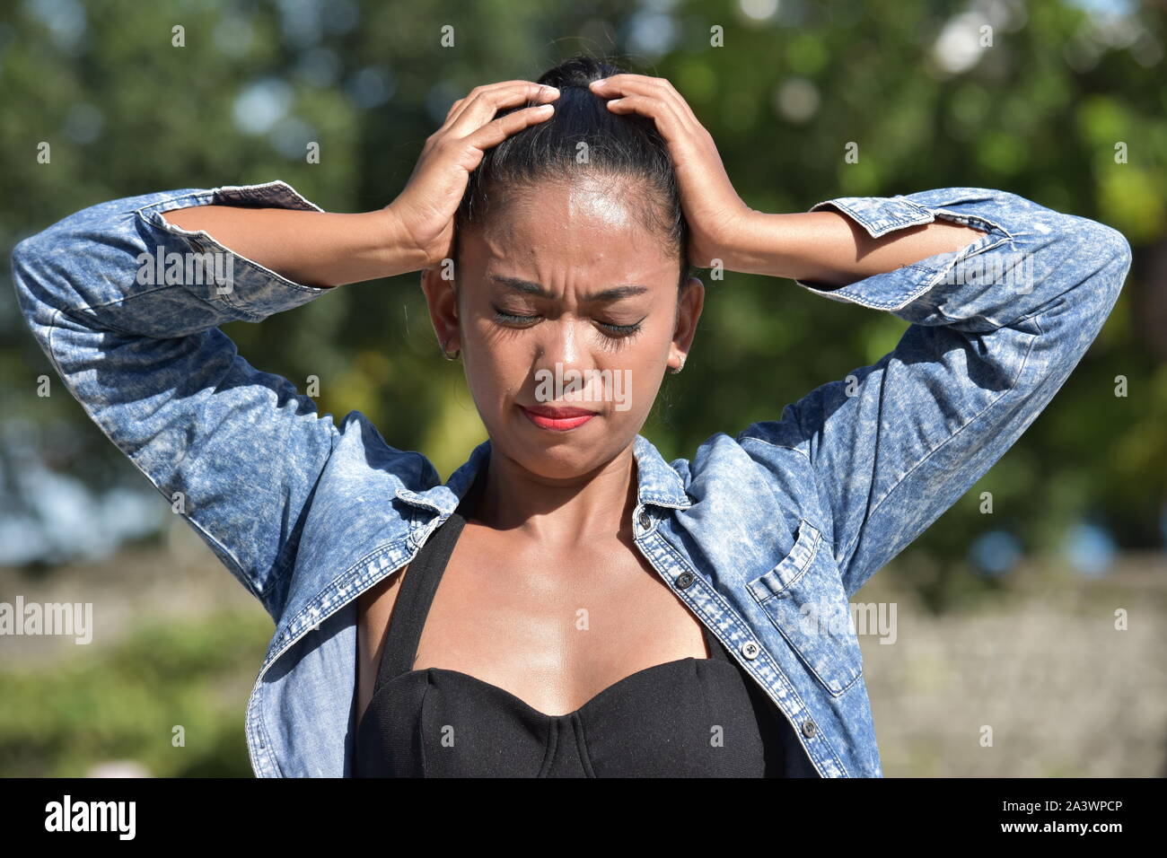 An Adult Female And Memory Loss Stock Photo - Alamy