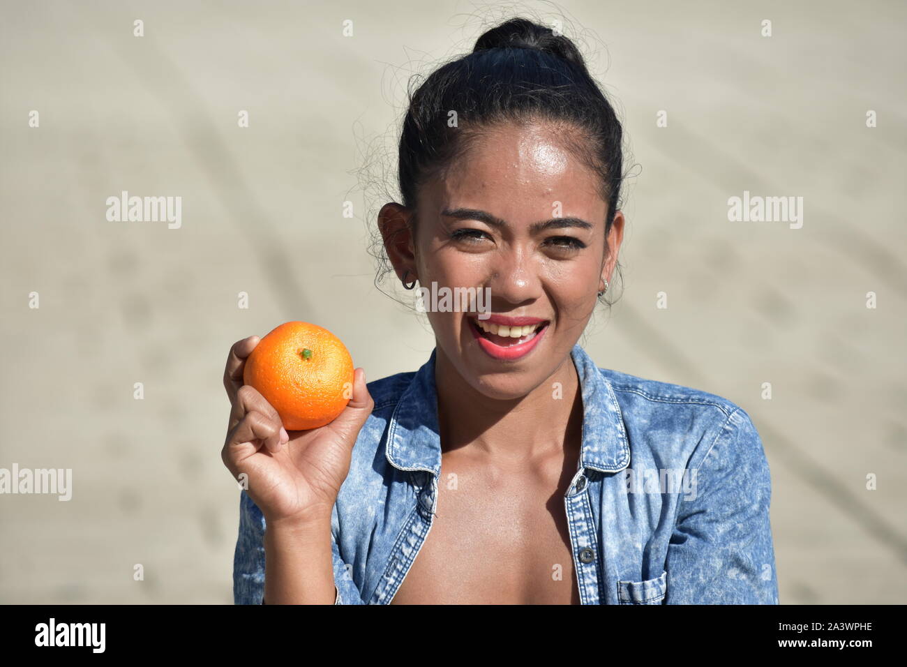 Happy Adult Female Stock Photo - Alamy