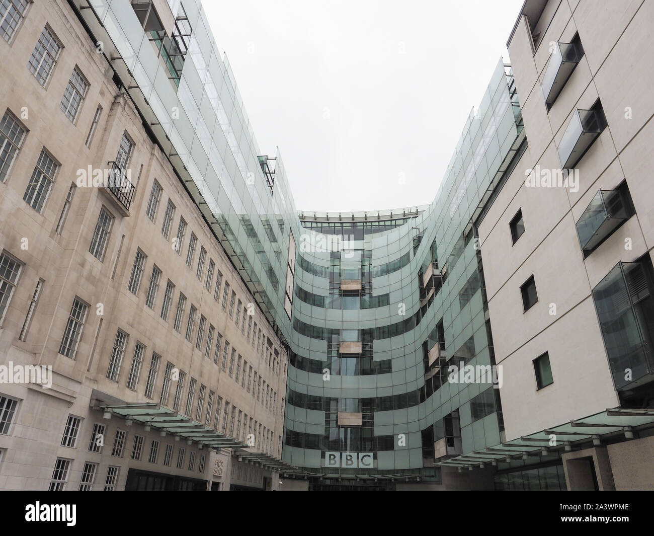 LONDON, UK - CIRCA SEPTEMBER 2019: BBC Broadcasting House headquarters ...
