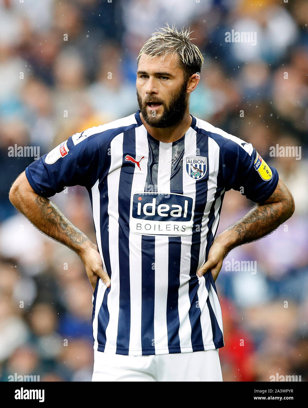 West Bromwich Albion's Charlie Austin Stock Photo - Alamy