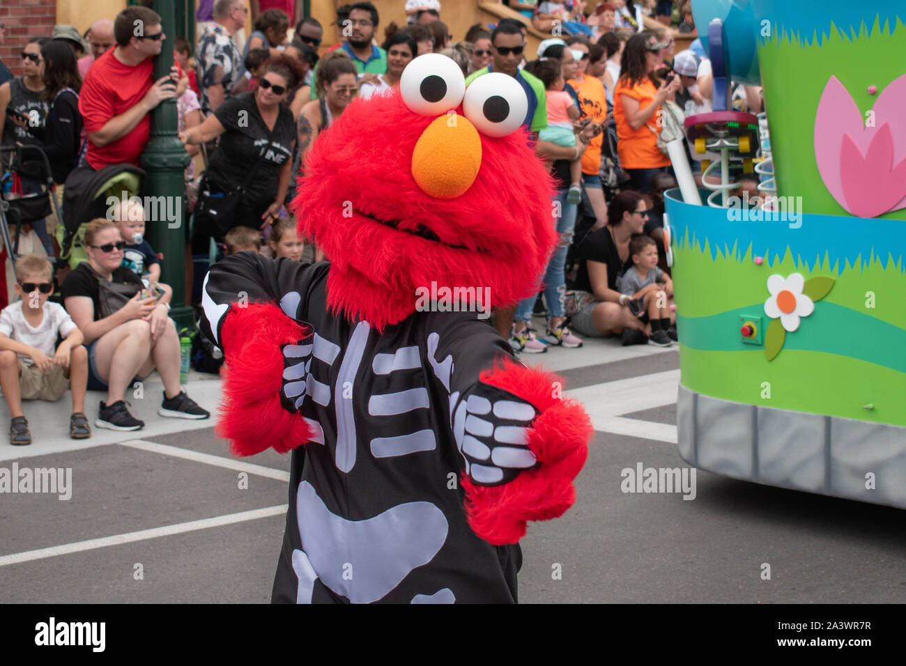 Orlando, Florida. September 21, 2019. Elmo in Halloween Sesame Street ...