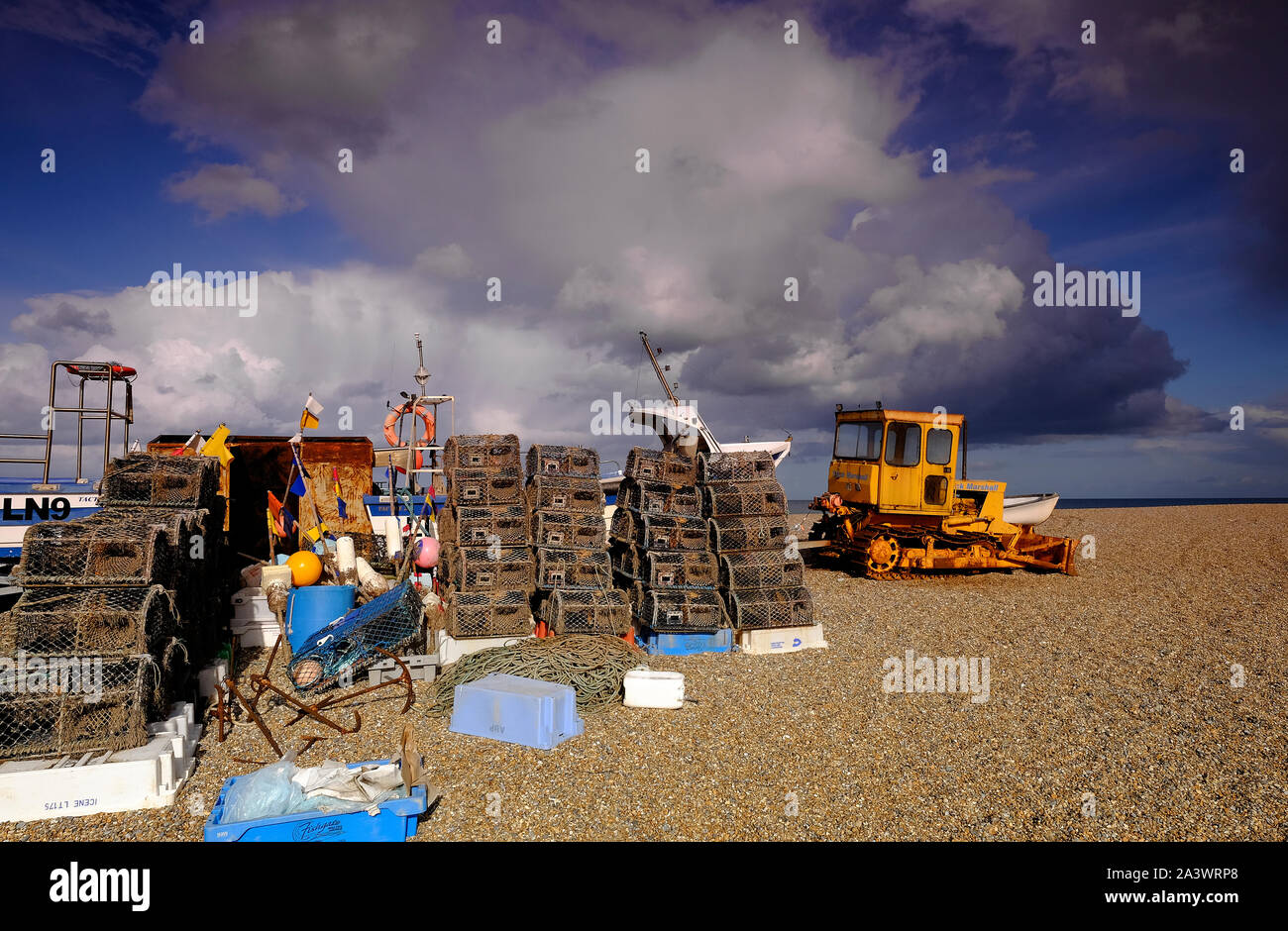 cley shingle beach, north norfolk, england Stock Photo - Alamy