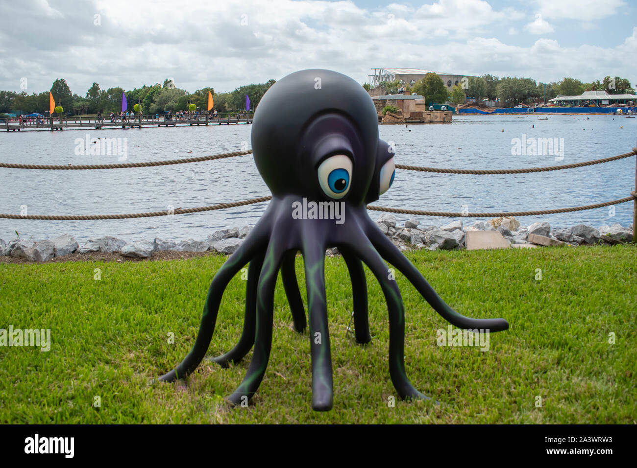 Orlando, Florida. September 21, 2019. Black octopus Halloween ...