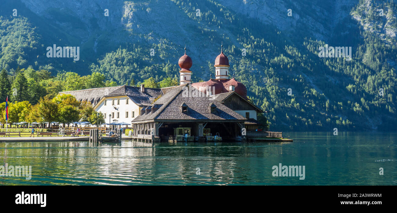 Konigsee lake st bartholomew hi-res stock photography and images - Alamy