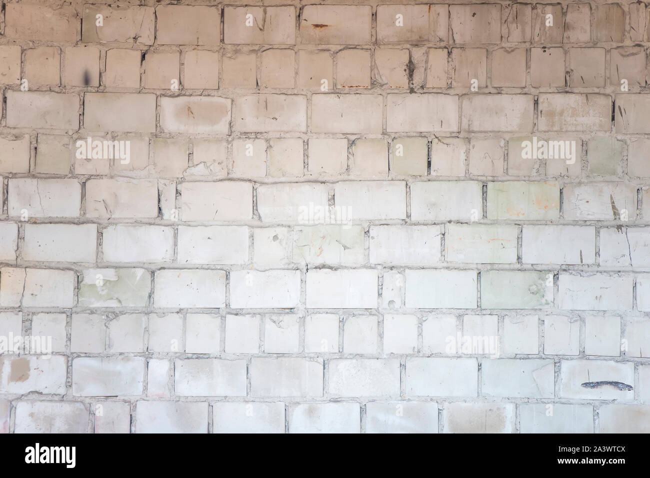 Brick wall. Texture of old white bricks Stock Photo - Alamy