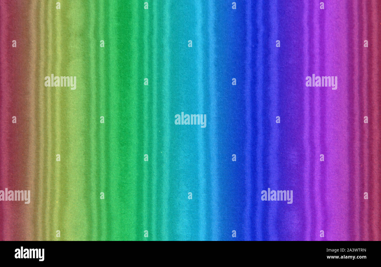 Silk fabric texture in rainbow color, close up photography. - image ...