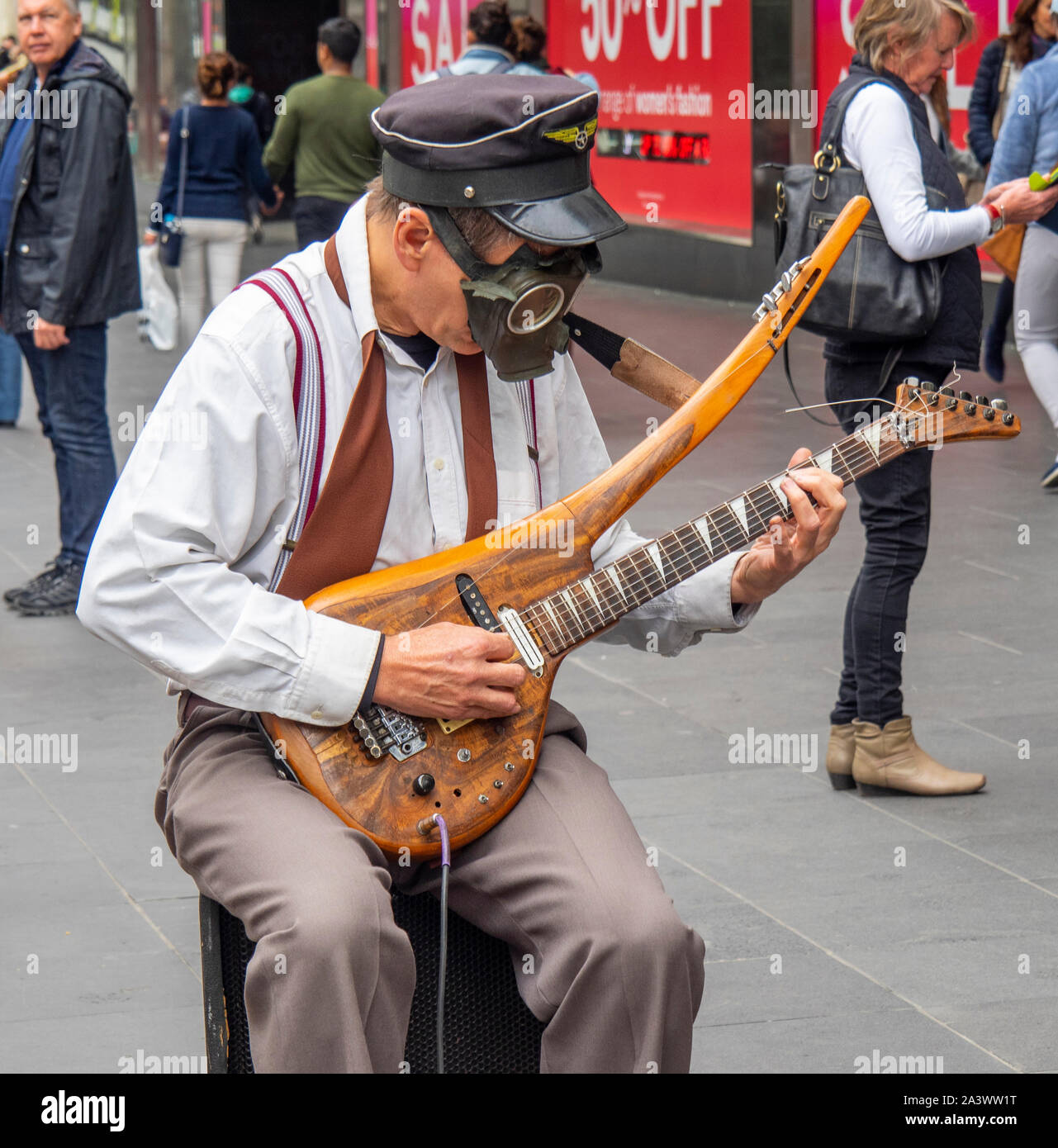 Busker Street Musician Guitar Player High Resolution Stock Photography ...