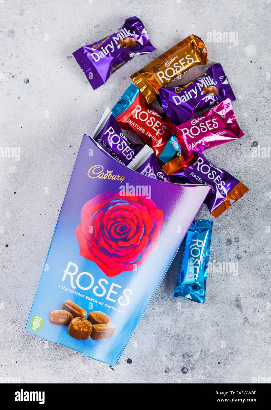 Cadbury roses chocolate box hi-res stock photography and images - Alamy
