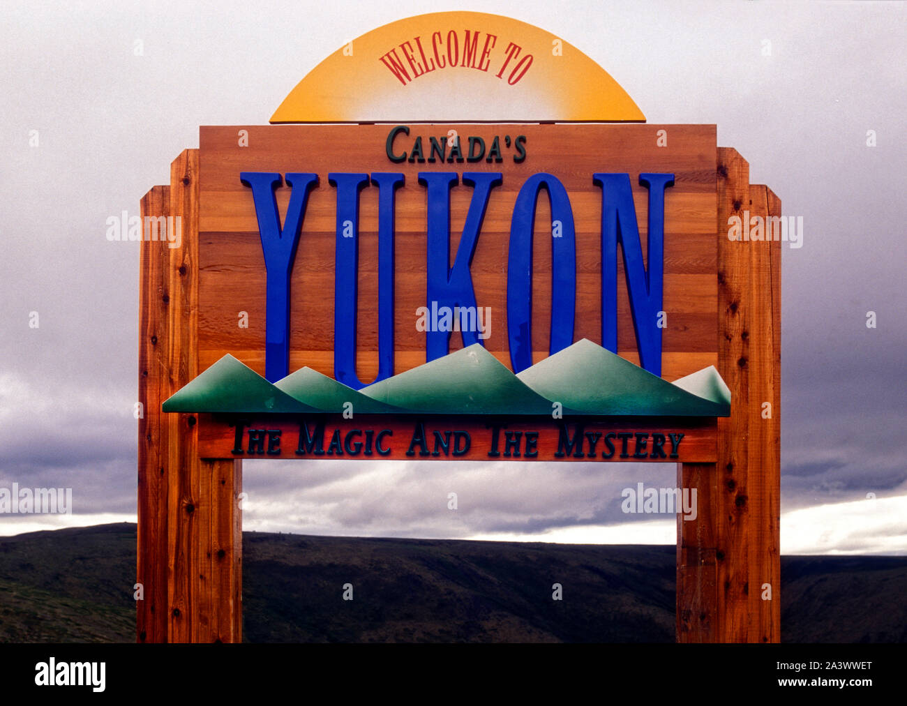 Welcome yukon territory canada sign hi-res stock photography and images ...