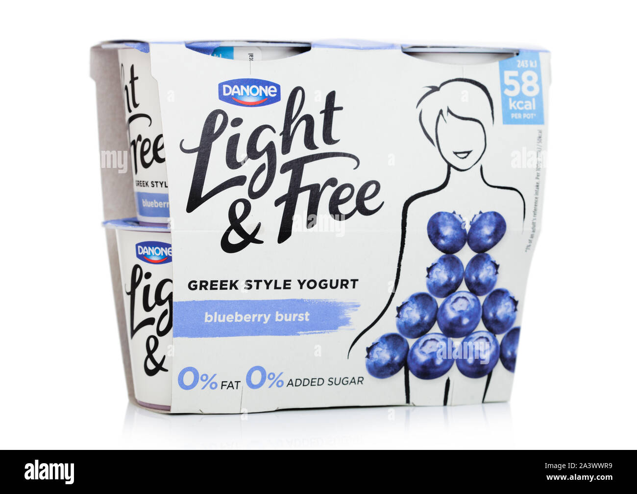 Danone yoghurt drink hi-res stock photography and images - Alamy