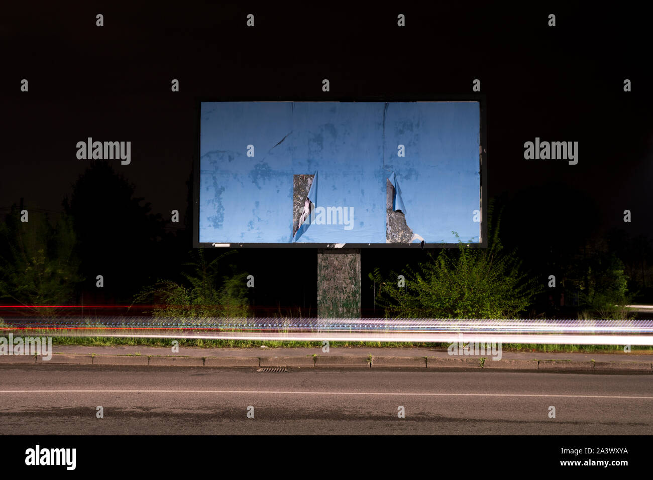 Highway Billboard Night