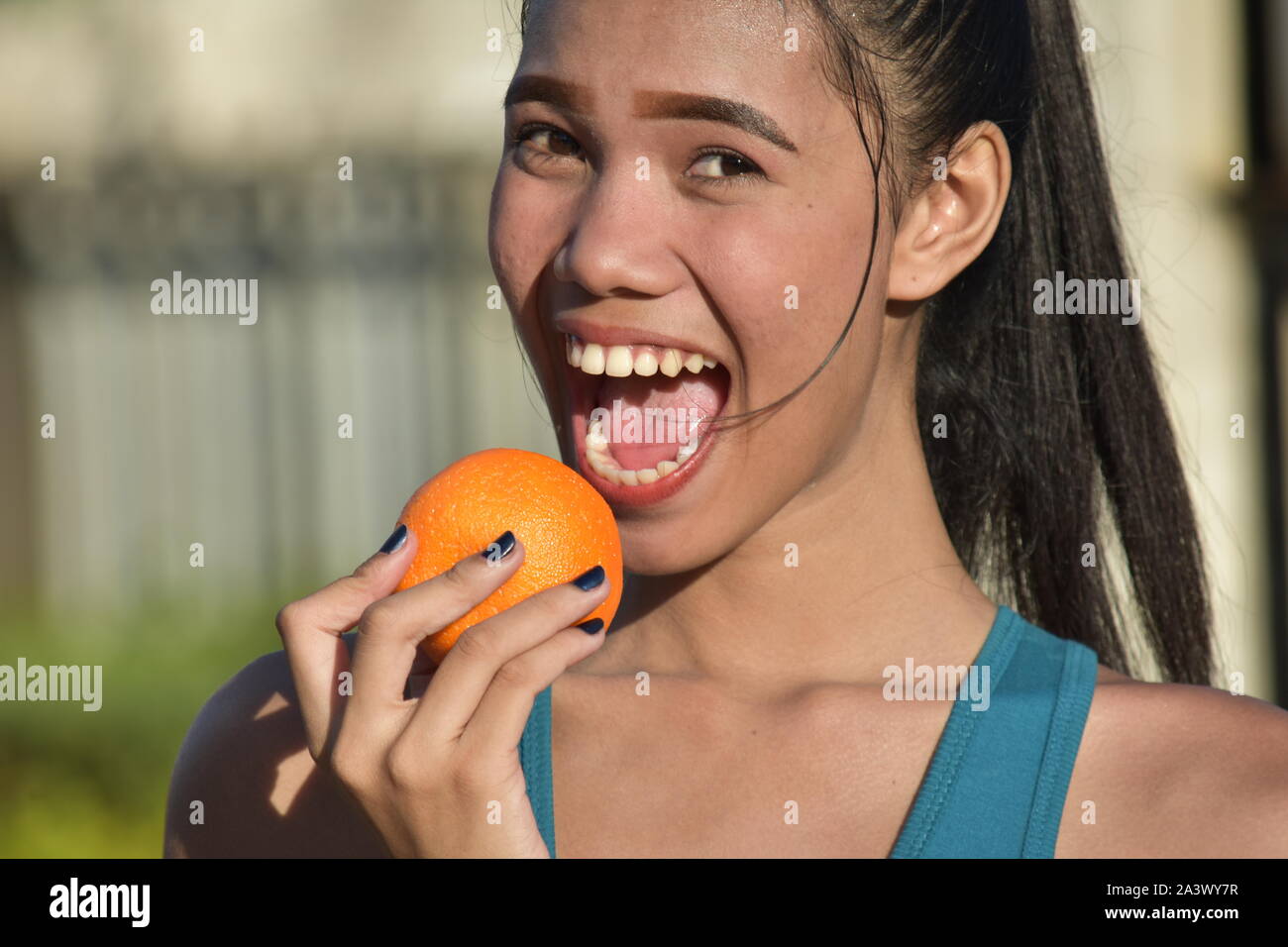 Female eating hi-res stock photography and images - Alamy