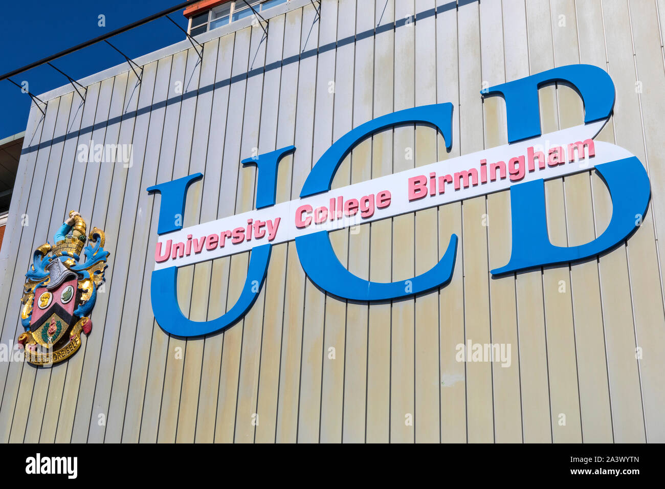 Birmingham, UK - September 20th 2019: The University College Birmingham ...