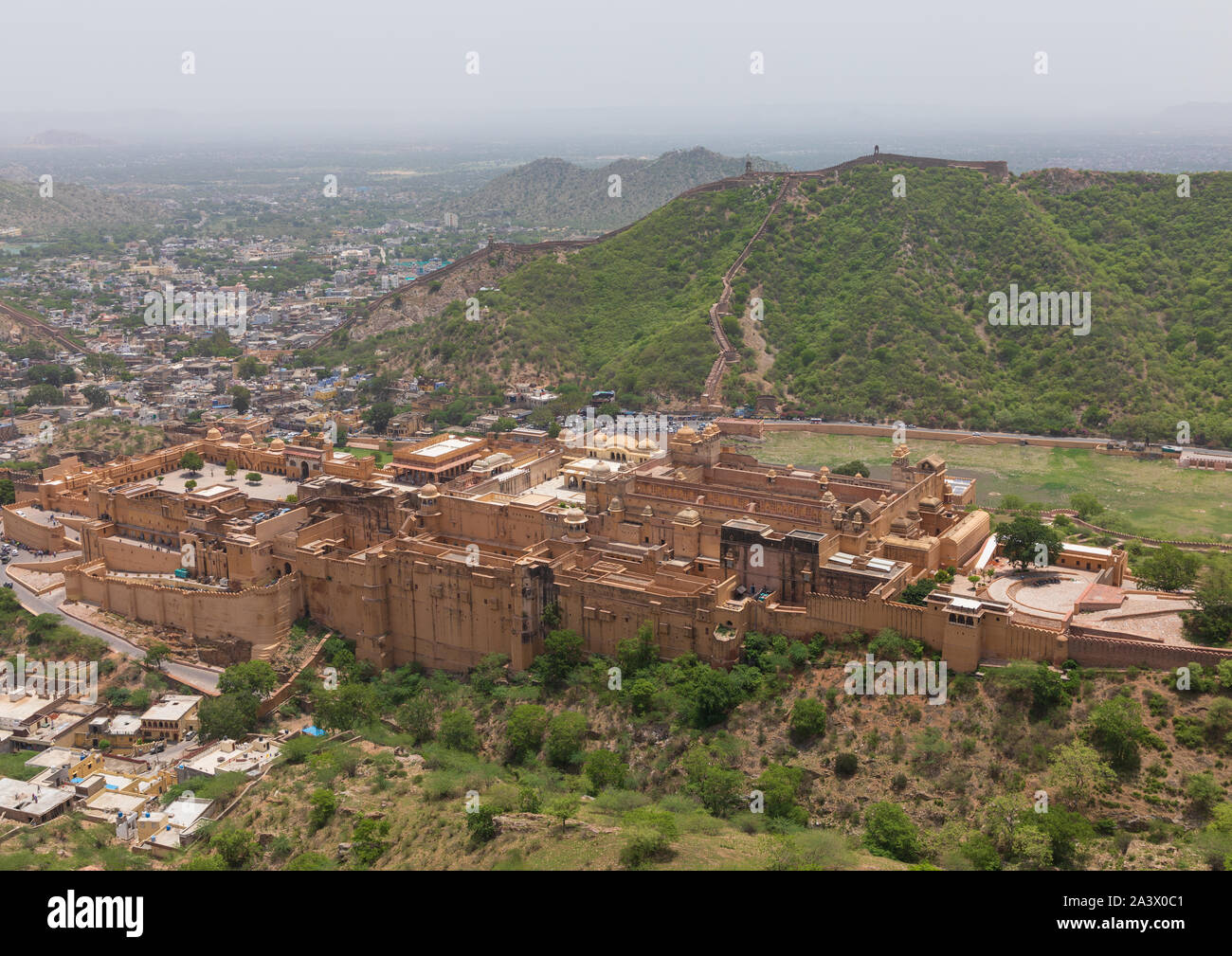 A panoramic view from Jaigarh fort, Rajasthan, Amer, India Stock Photo ...