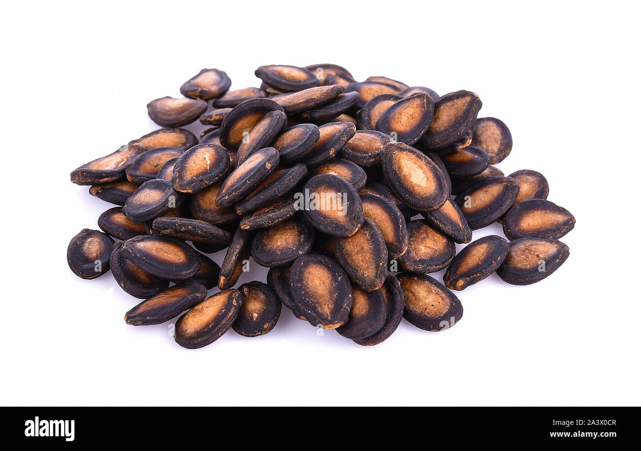 watermelon seeds isolated on white background Stock Photo - Alamy