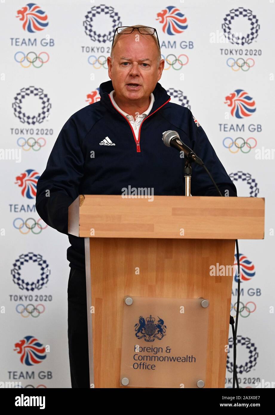 Westminster. United Kingdom. 10 October 2019. Mark England (TeamGB chef ...