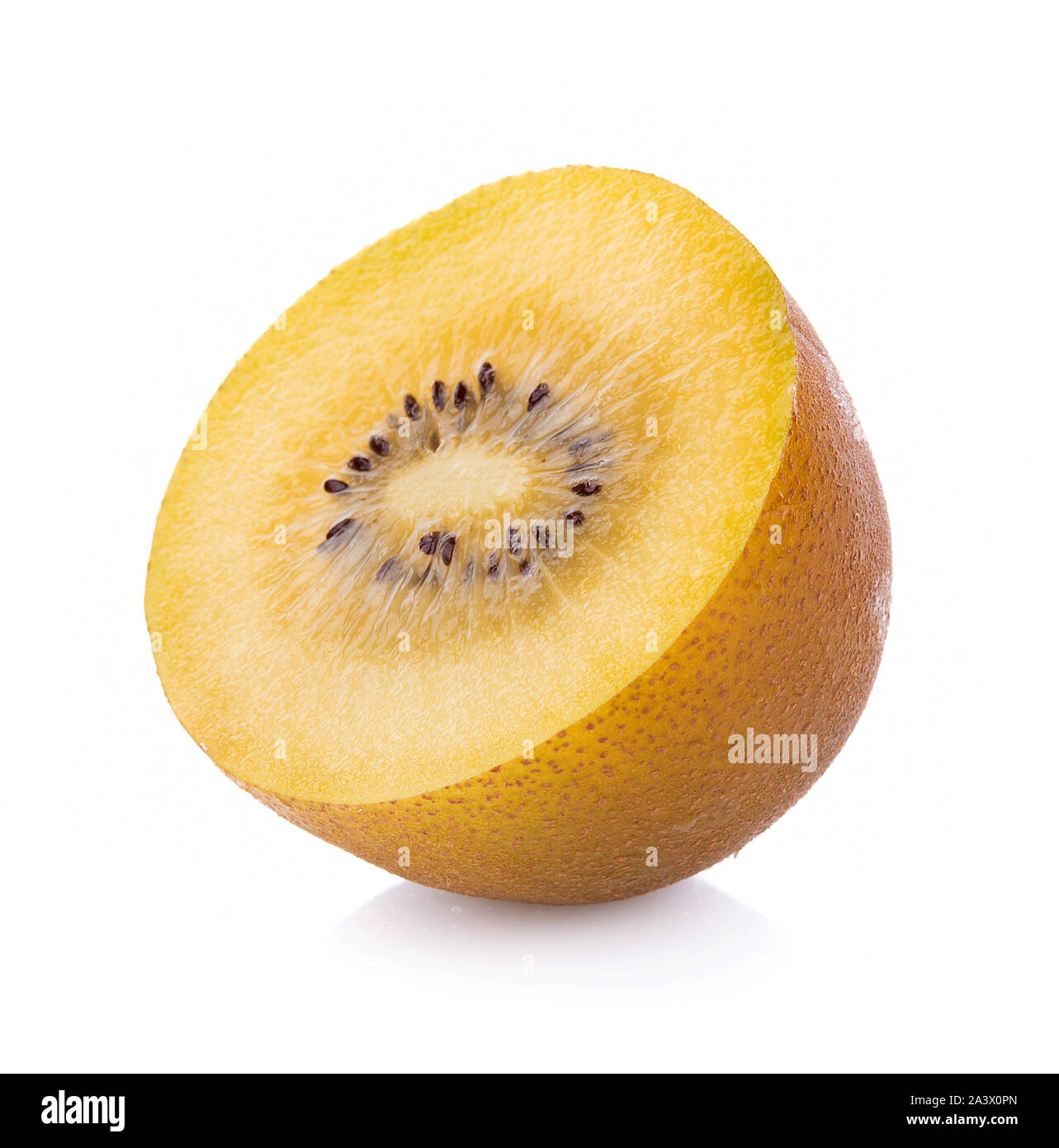 gold kiwi fruit isolated on white background Stock Photo - Alamy