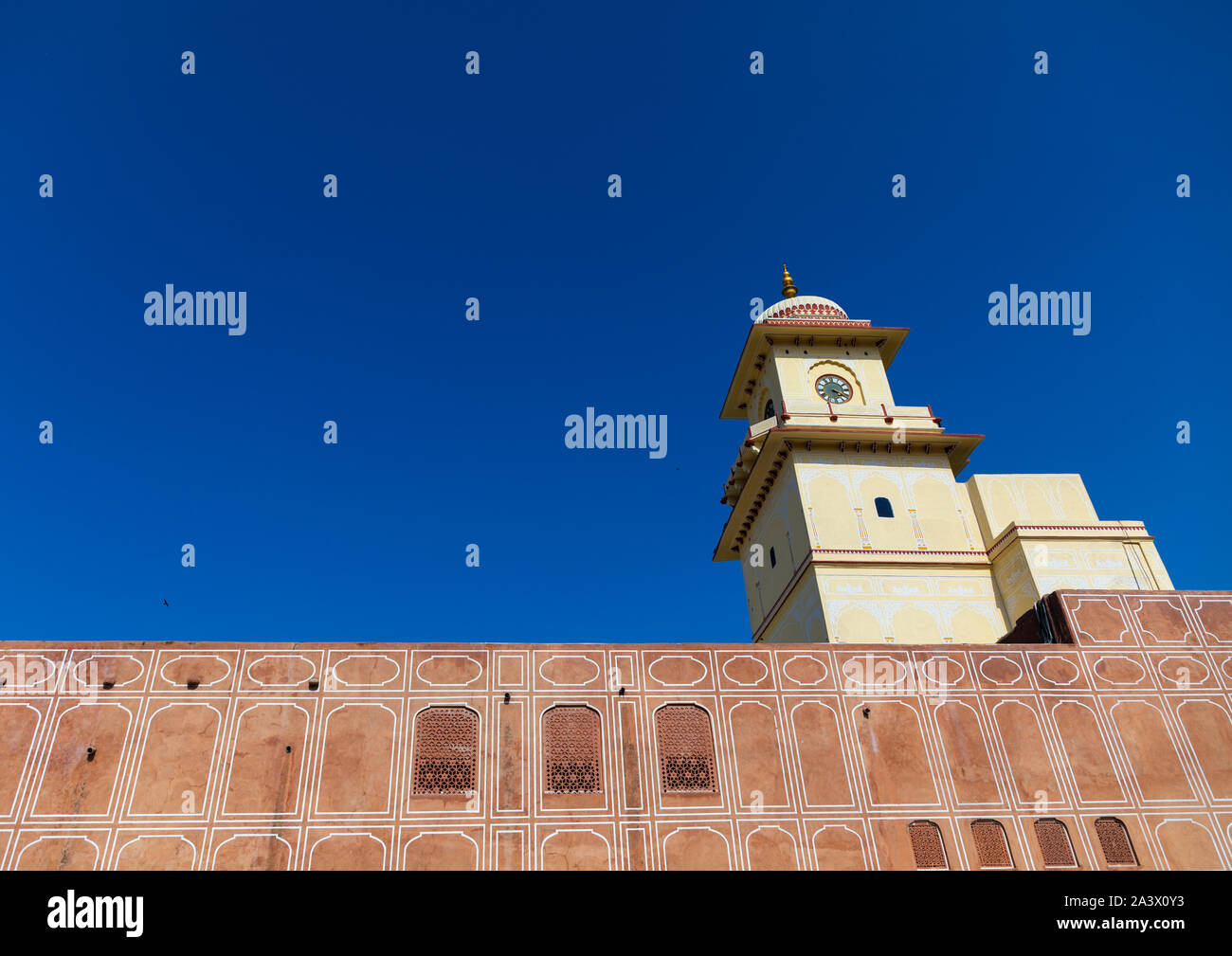Jaipur palace clock tower hi-res stock photography and images - Alamy