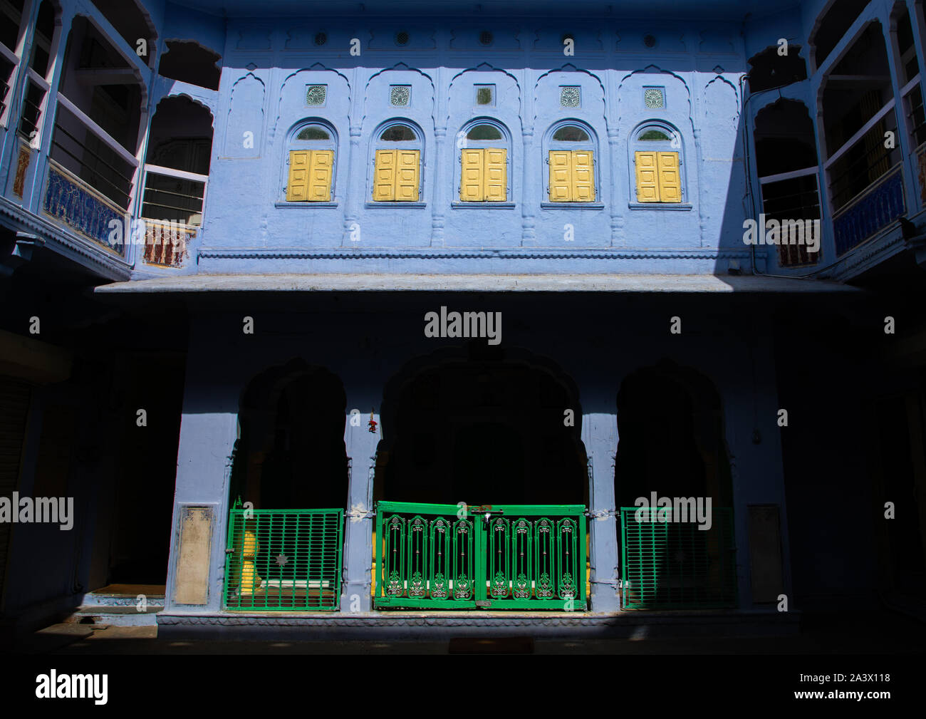 Old blue house of a brahmin, Rajasthan, Jaipur, India Stock Photo - Alamy