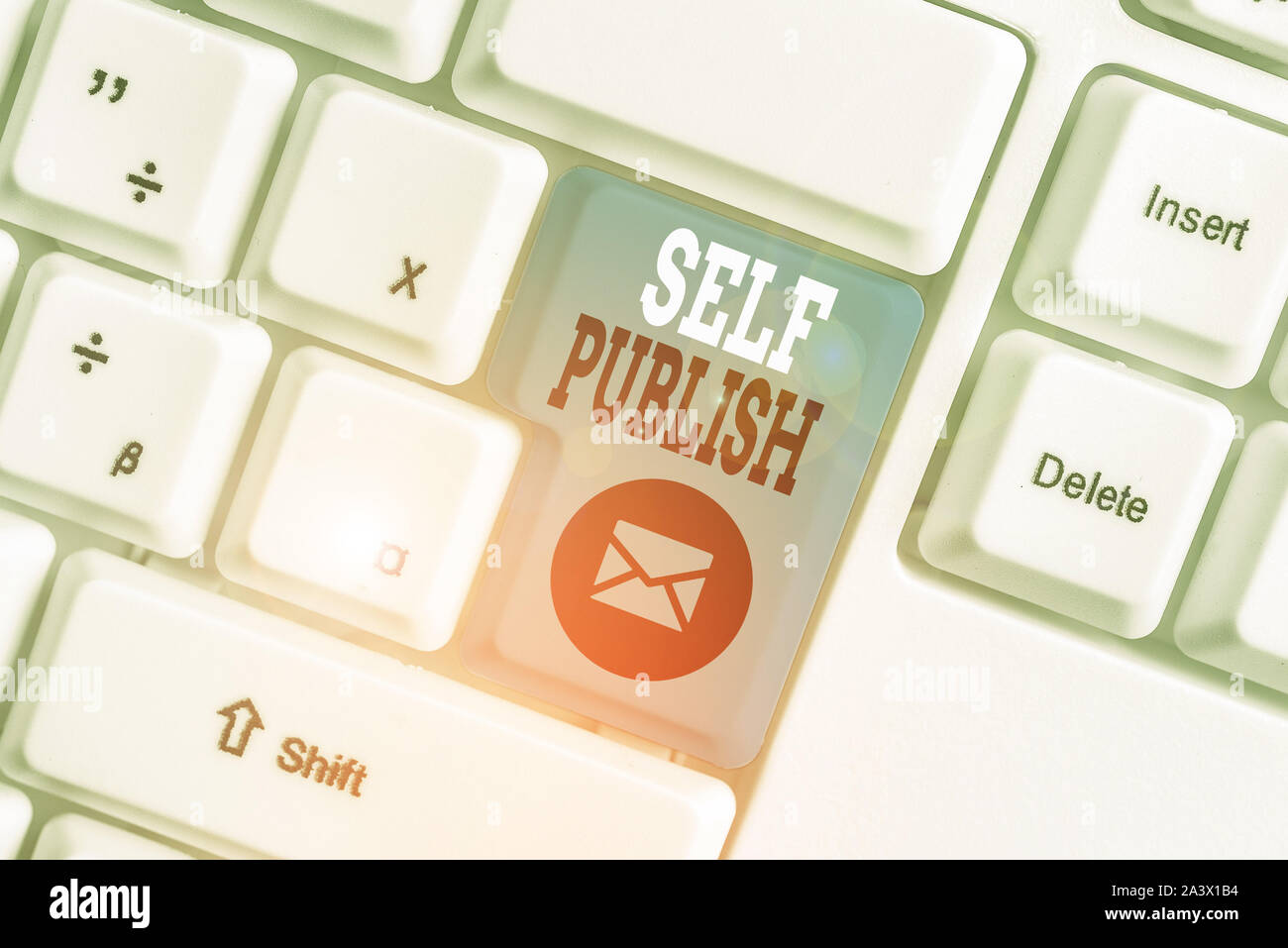 Conceptual hand writing showing Self Publish. Concept meaning published ...