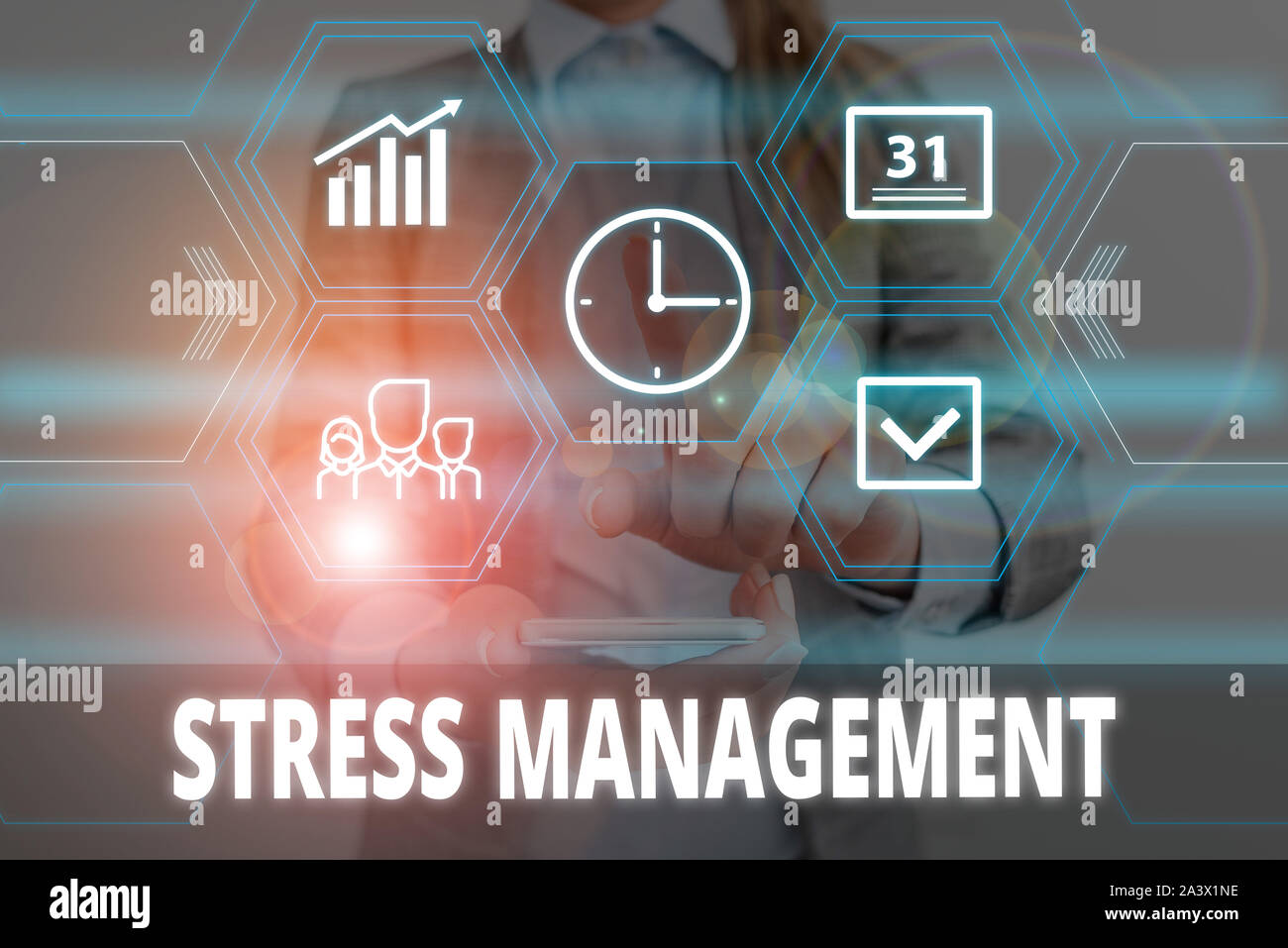 Writing note showing Stress Management. Business concept for method of ...