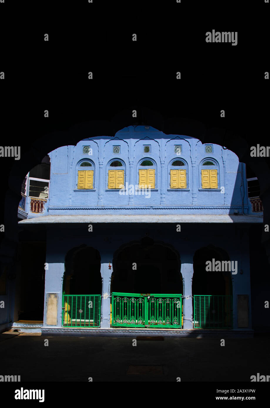 Old blue house of a brahmin, Rajasthan, Jaipur, India Stock Photo - Alamy