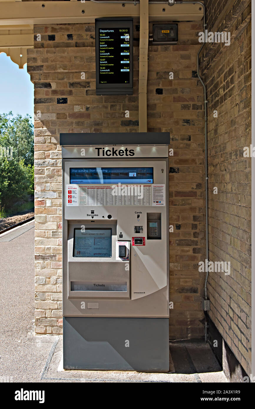 The restored Wickham Market Railway Station on the East Suffolk Line at ...