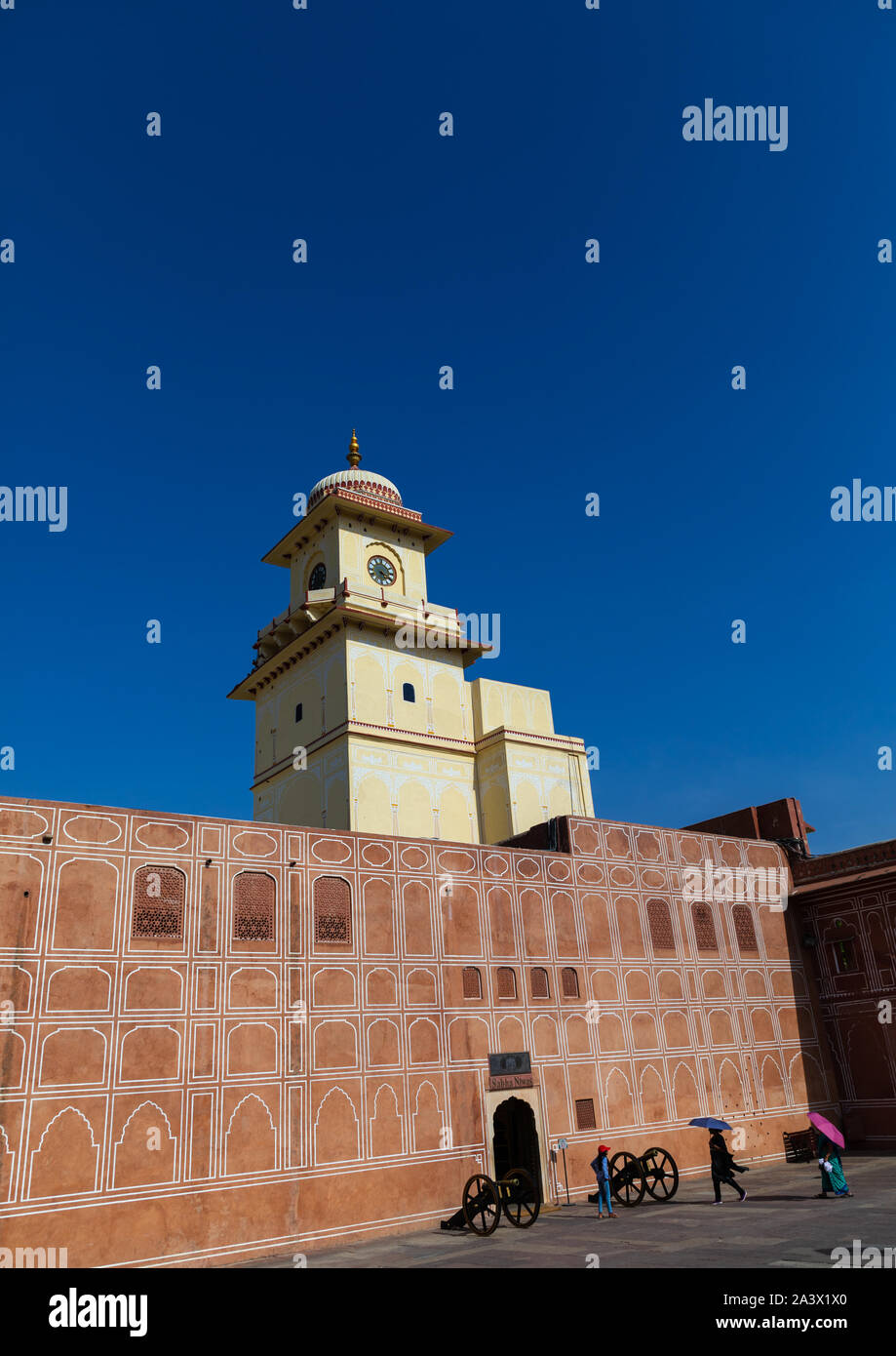 Jaipur palace clock tower hi-res stock photography and images - Alamy