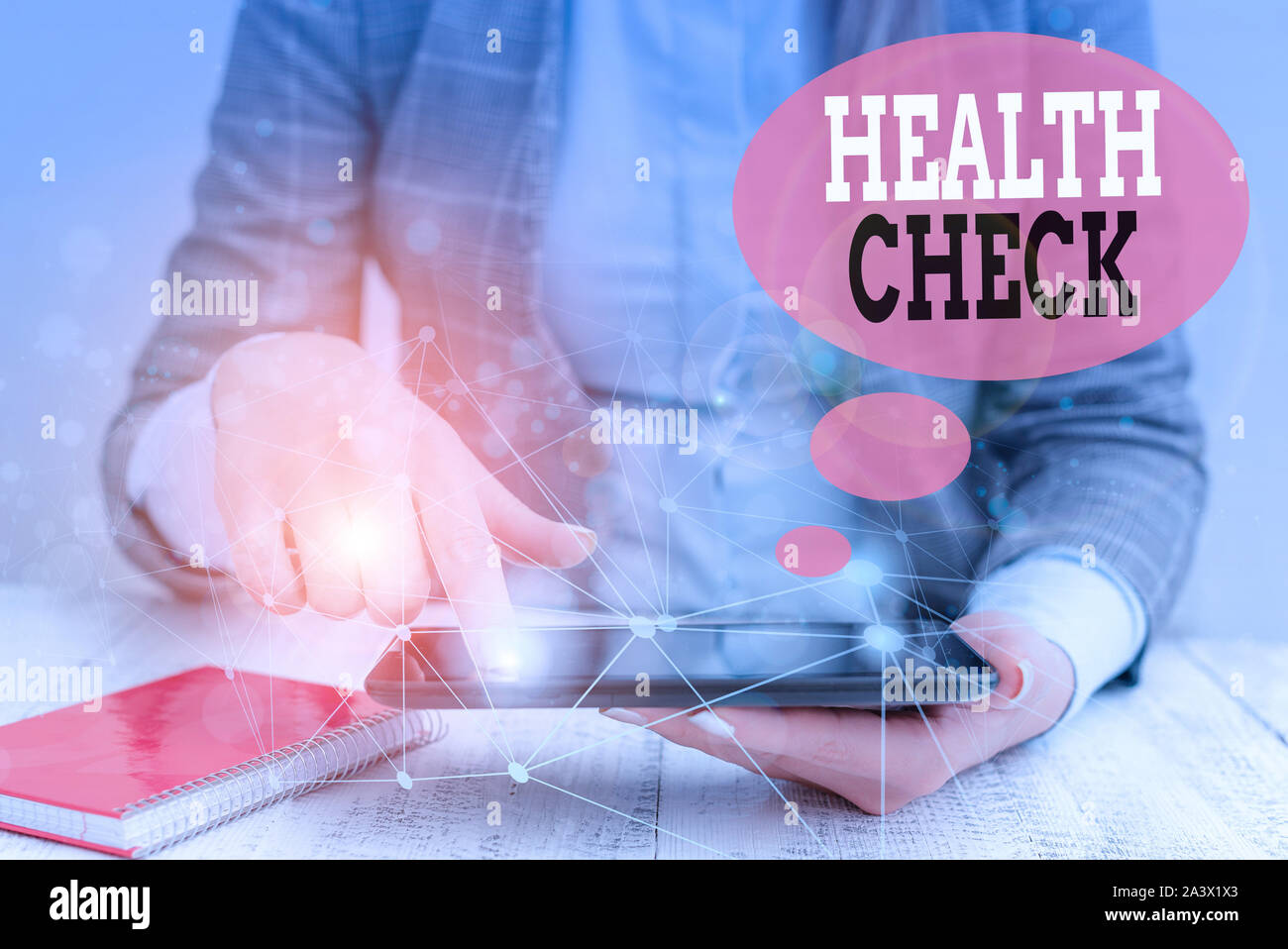 Text sign showing Health Check. Business photo text thorough physical ...