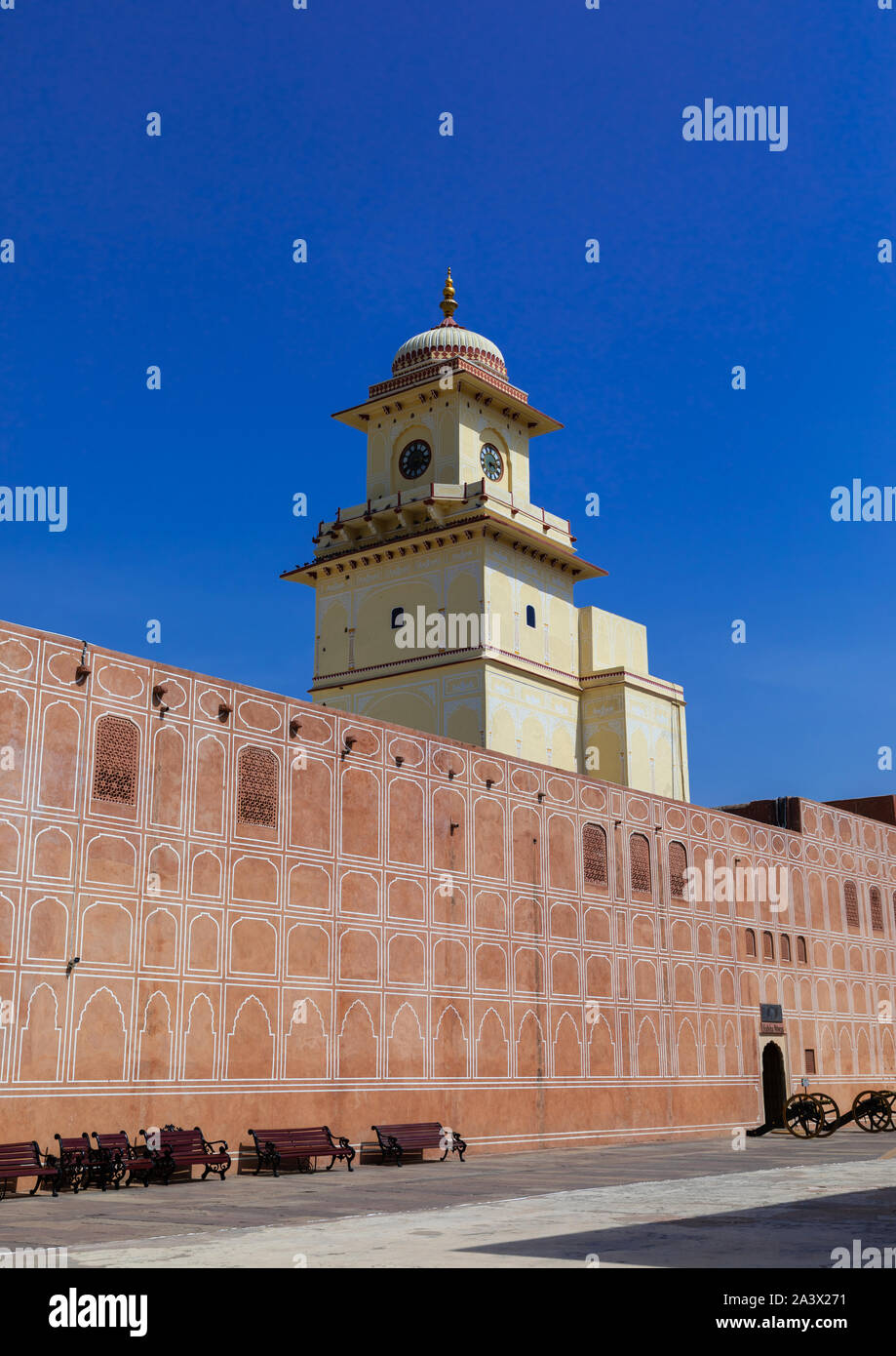City palace Sarvato Bhadra courtyard, Rajasthan, Jaipur, India Stock ...